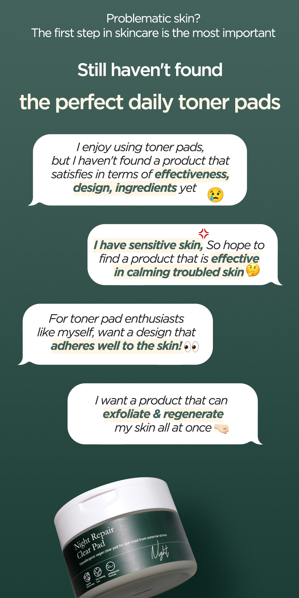 NOAV Morning & Night Toner Pad | Pore Reduction | Acne Care | Sebum ...