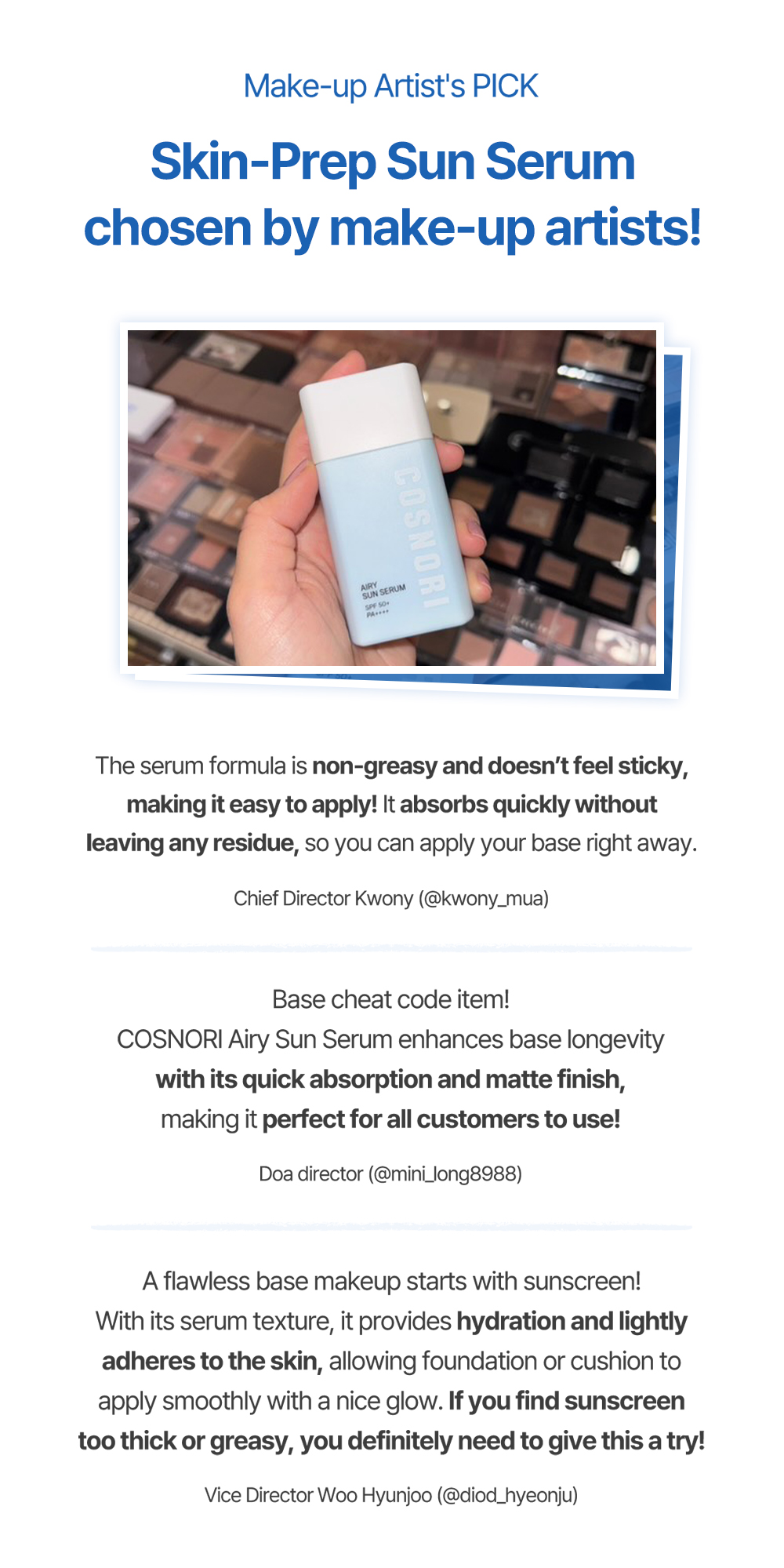 COSNORI Airy Sun Serum SPF50+ PA++++ - Lightweight Sunscreen | Shopee ...