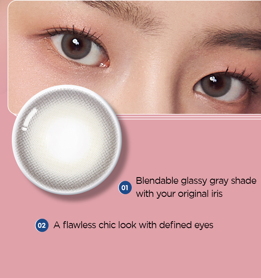 OLENS Official NewJeans Pick Ending Gray 1Day 10P Contact Lens | Shopee ...