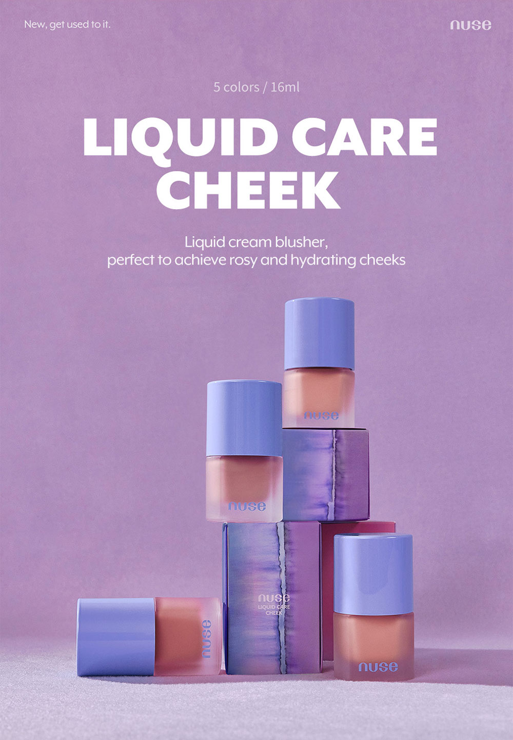 nuse Liquid Care Cheek 16ml | Blush on, Mauve Cheek Liquid Dewy Blush ...