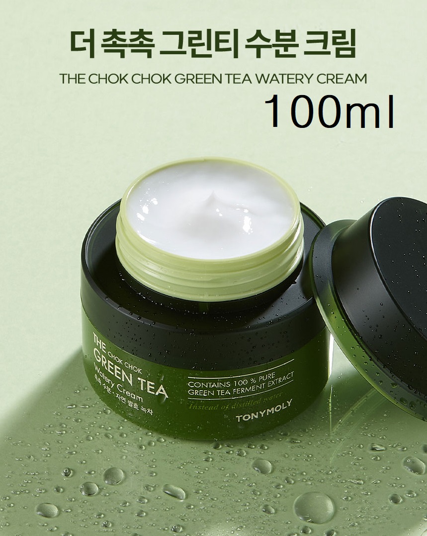 [TONYMOLY] The Chok Chok Green Tea Watery Cream 100ml | Shopee Philippines