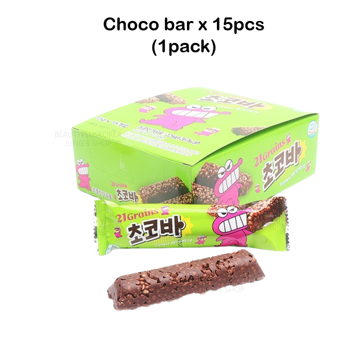 [Crayon ShinChan] Shin Chan 21 Grains Chocolate Bar 15g/Chocobi snacks ...