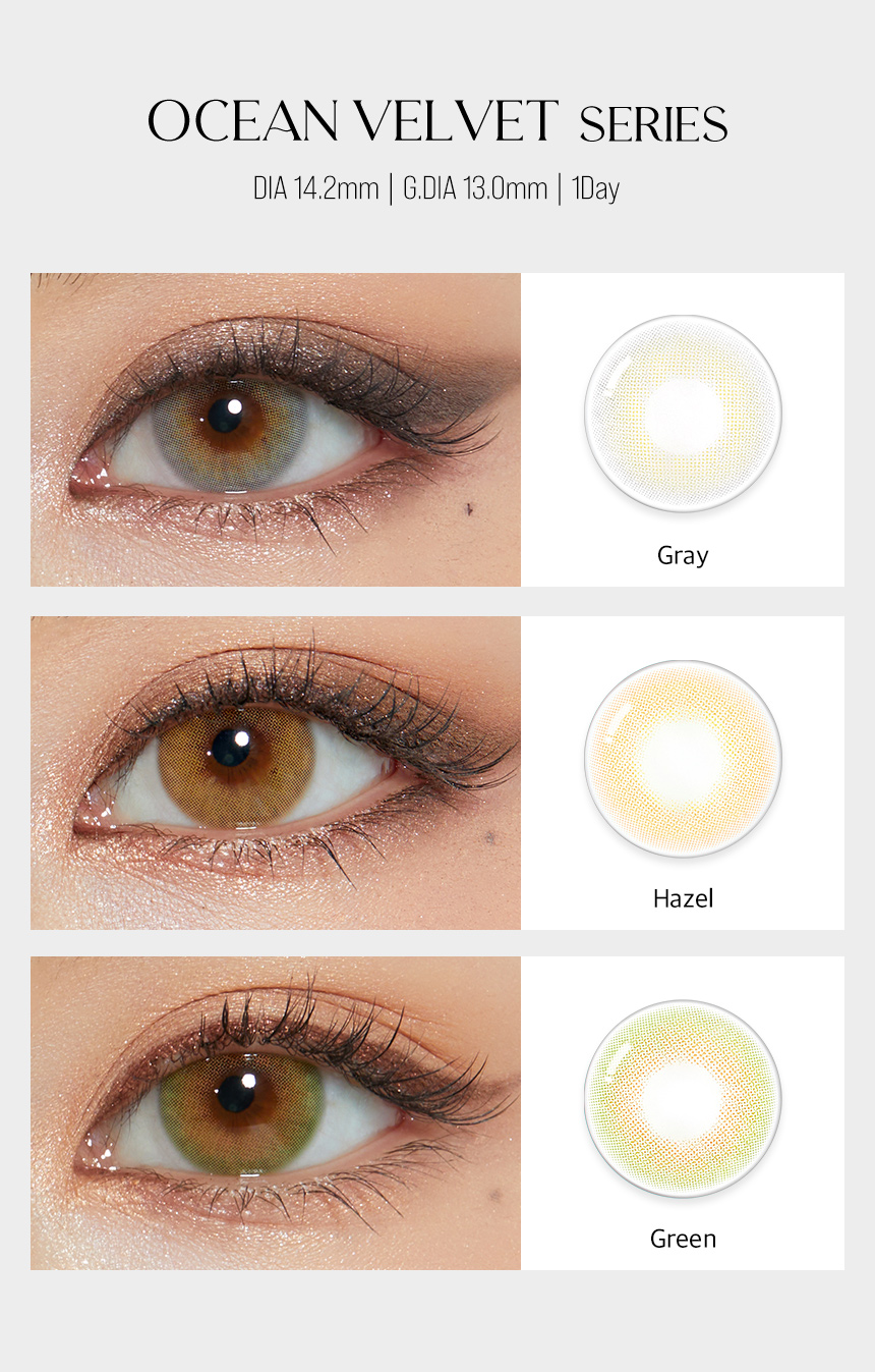 OLENS Official Ocean Velvet 3 Pairs 1Day Trial Set With Tweezer ...