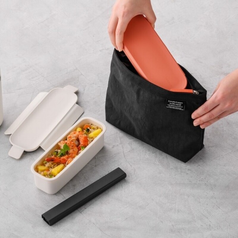 LocknLock Slim Dosilock Lunch Box with Chopsticks, Pouch Set | Shopee ...