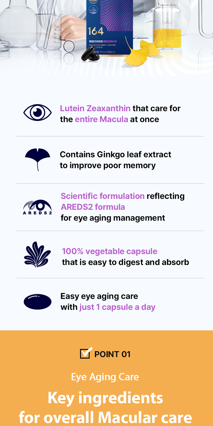 NUTRIONE Lutein Zeaxanthin 164 & Memory care GR (700mg x 30 capsules / BOX) | Shopee Philippines