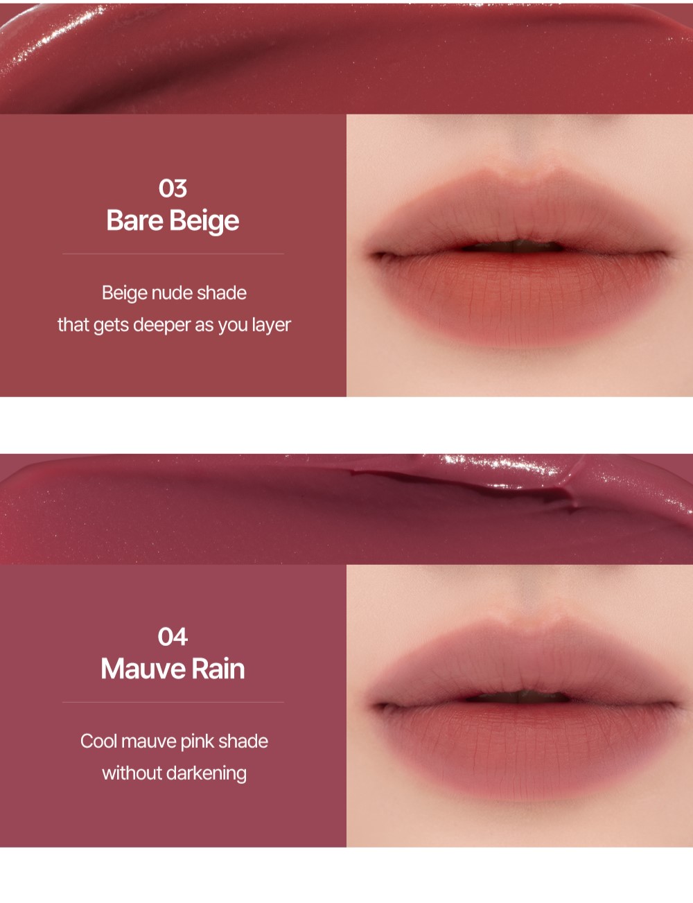 [NEW] nuse Mousse Liptual 4.5g | Matte Blurry Lip Tint, Black Cica ...
