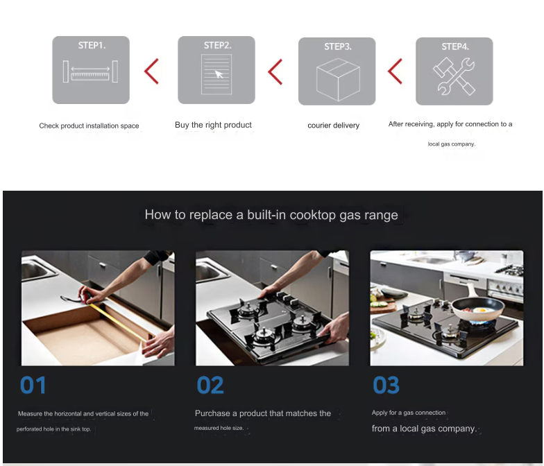 SK Magic Korea Built-in 2 Burner Gas Range Gas Cooktop GRA-B221K ...