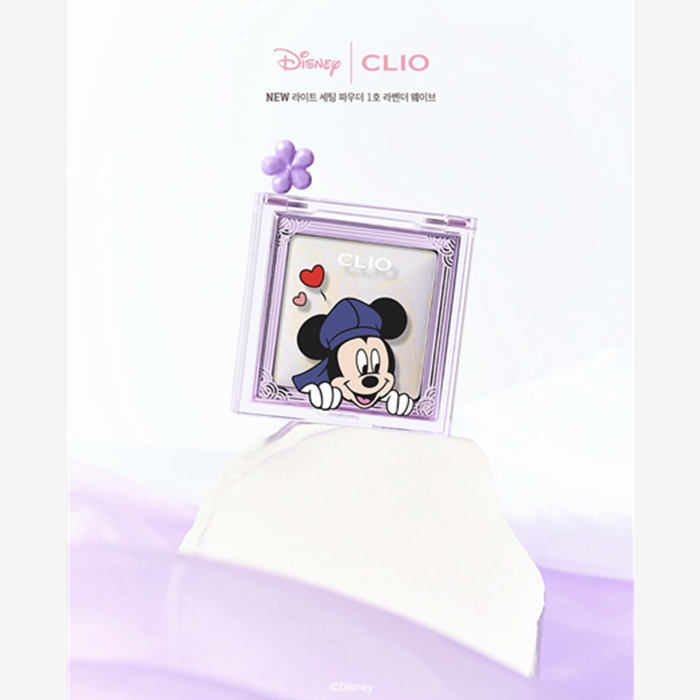 [Mickey Mouse x CLIO] New Light Setting Powder + Mickey Mouse Puff - 2 ...