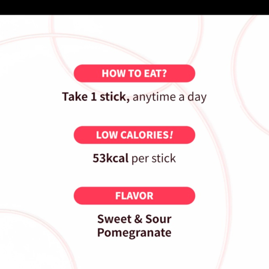 [Daesang Wellife] Pomegranate Collagen Jelly Stick - 1box(20g x 15 ...