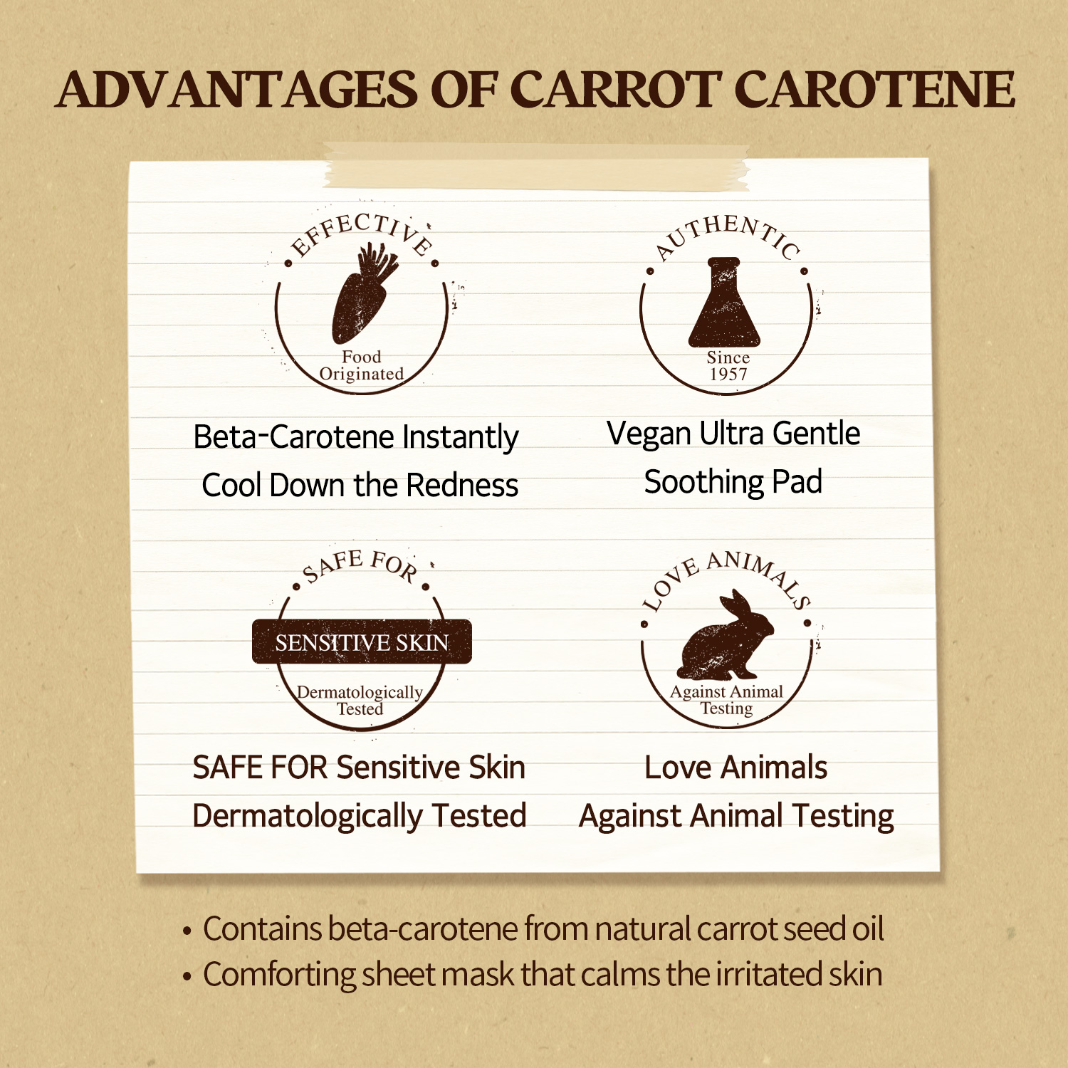 [Bundle of 10][SKINFOOD Official] Carrot Carotene Sheet Mask 10ea ...