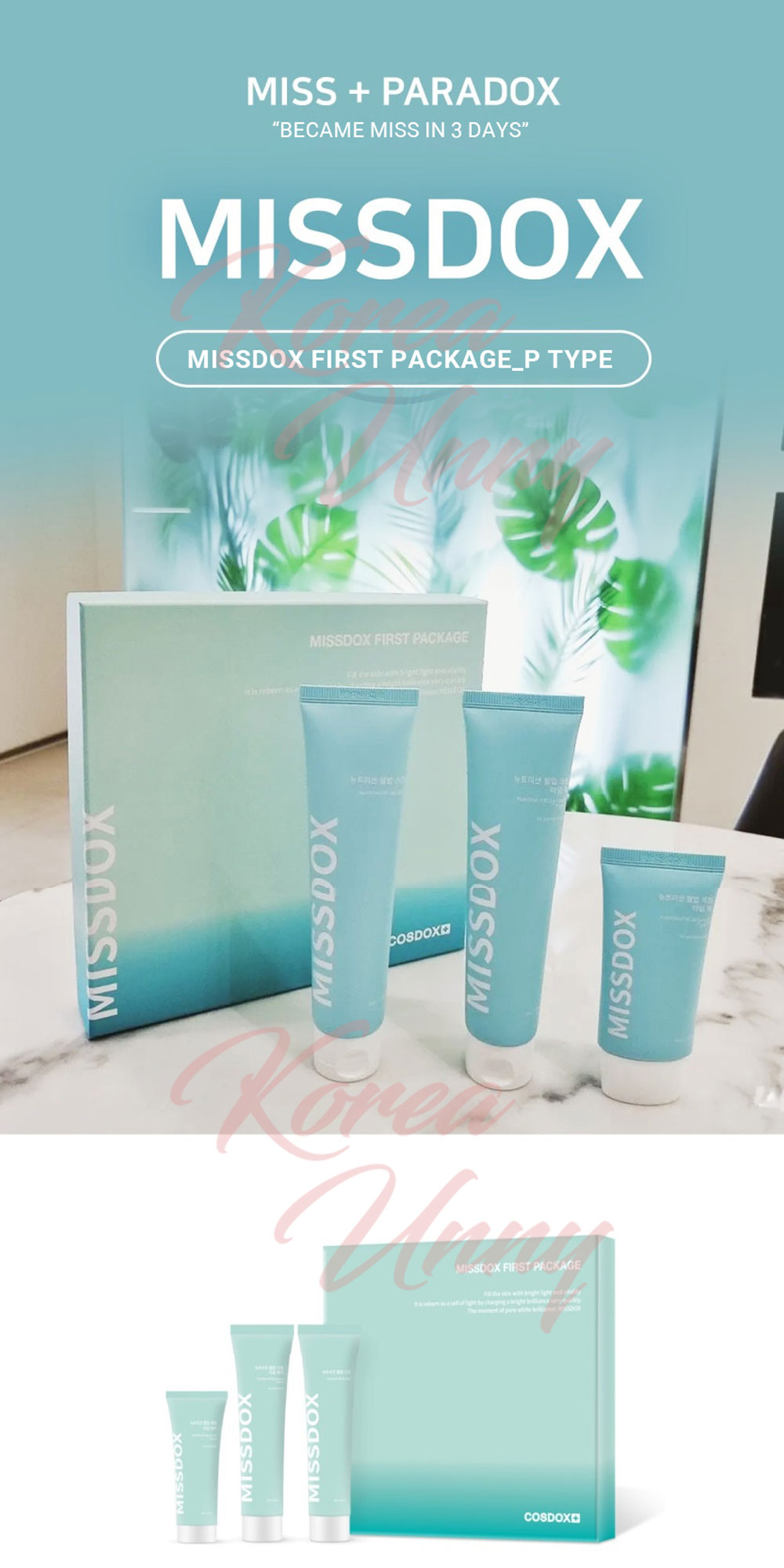 Skindox Missdox First Package (Skin,Serum,Cream) | Shopee Philippines