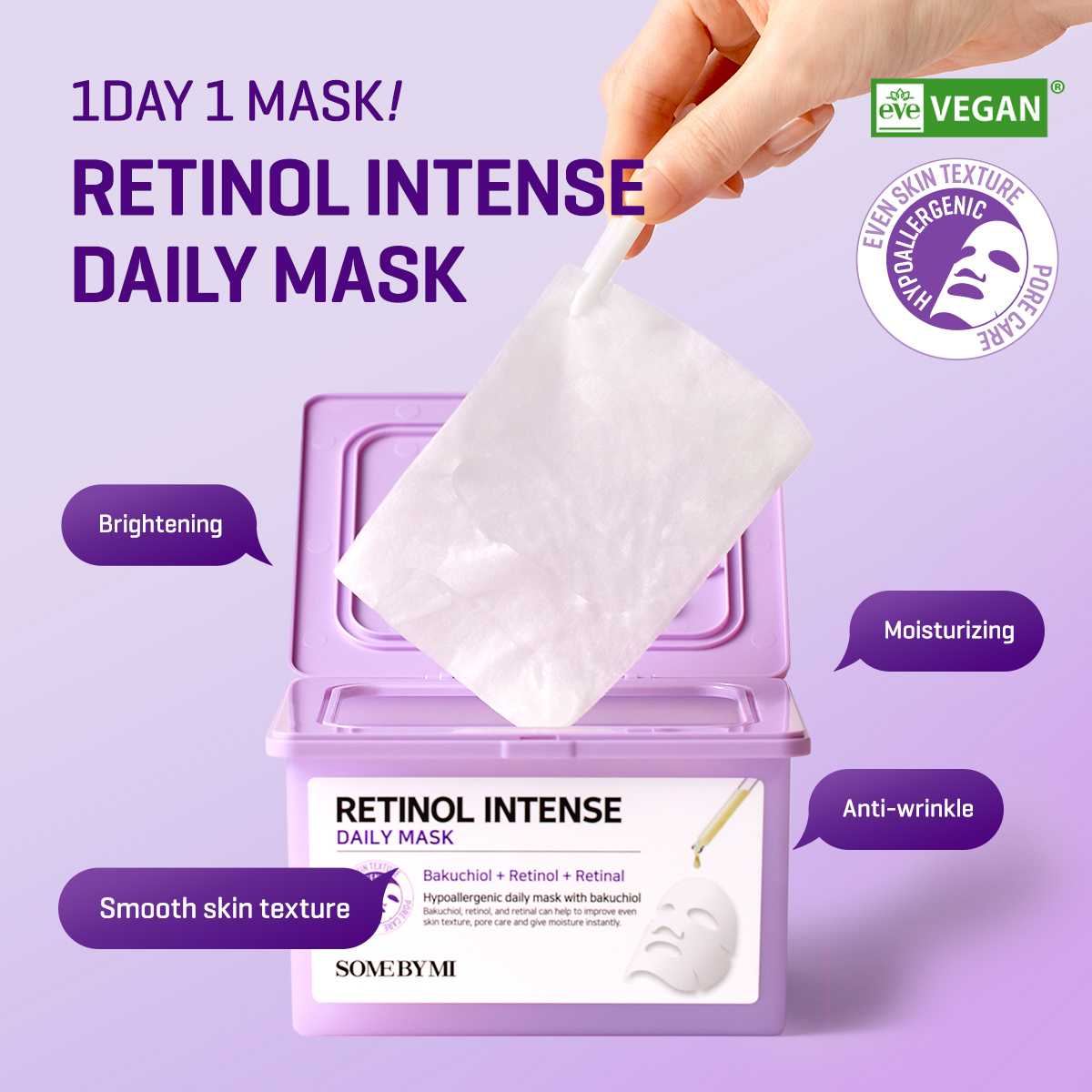 [Glass Skin/30 Sheets] SOME BY MI OFFICIAL Retinol Intense Daily Mask ...