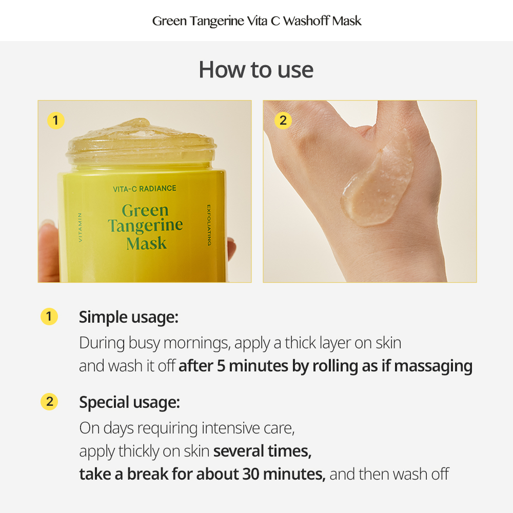 Goodal Green Tangerine Vita C Wash Off Vitamin Gel Mask 110g | Shopee ...