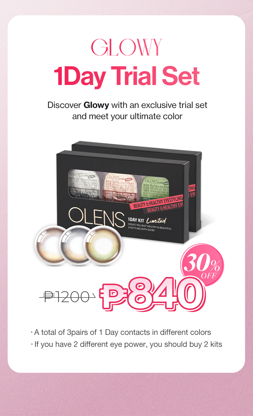 OLENS Official Glowy 3 Pairs 1Day Trial Set With Tweezer | Shopee ...