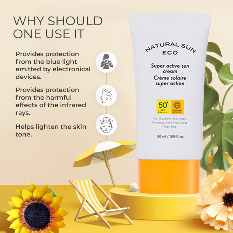 [THE FACE SHOP] Natural Sun Eco Super Active Sun SPF50+ PA+++ 50ml ...