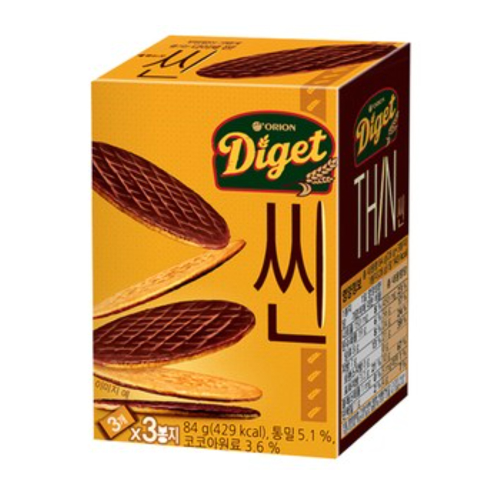 Digest Thin Biscuits 3P – Light & Crispy Whole Wheat Crackers Korean ...