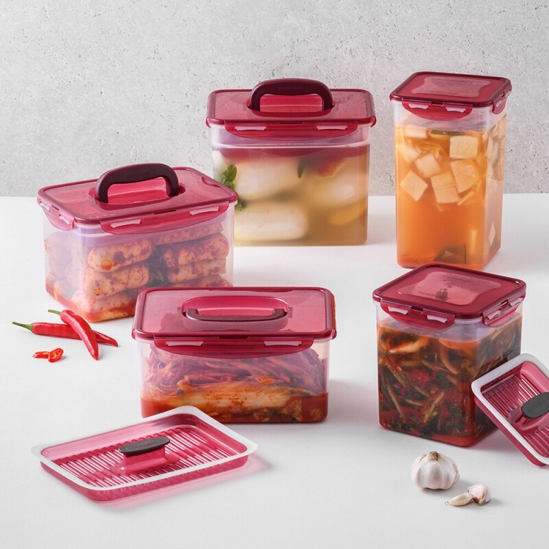 LocknLock Fermentation Aging Container Food Case 2.6L with Press plate ...