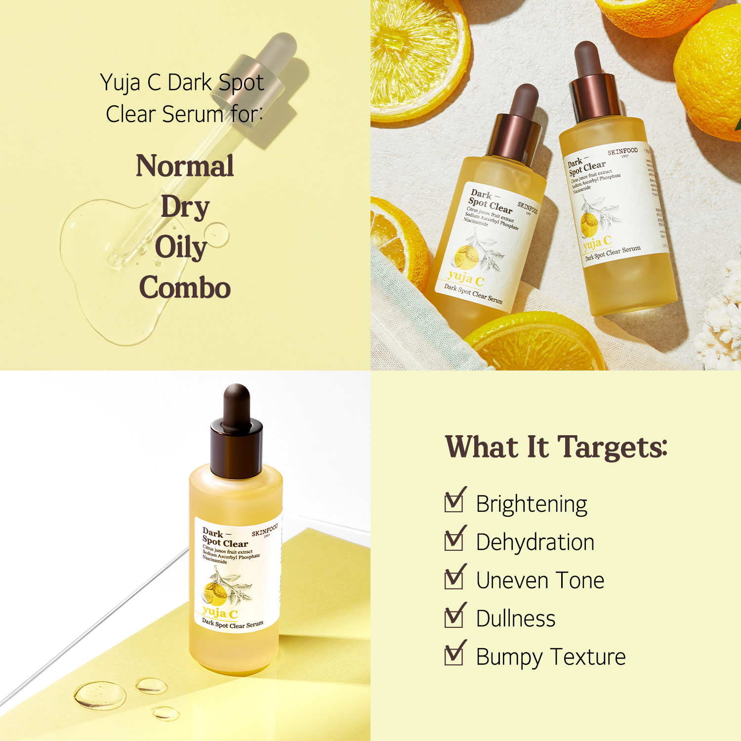 [SKINFOOD Offiical] Yuja C Dark Spot Clear Brightening Serum 50ml / 75% ...