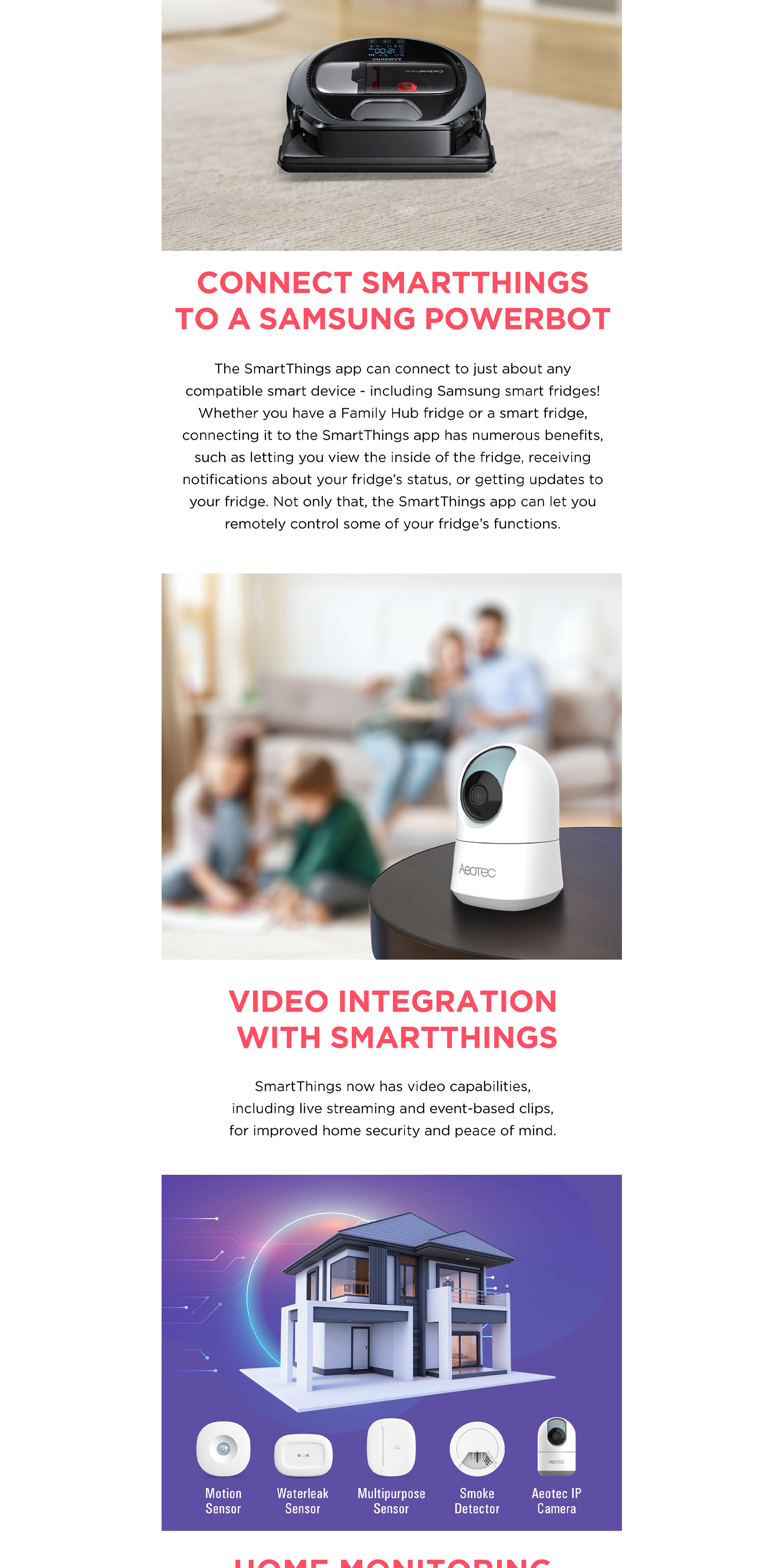 HOME MONITORING KIT SAMSUNG SMARTTHINGS COMBO (1 YEAR WARRANTY ...