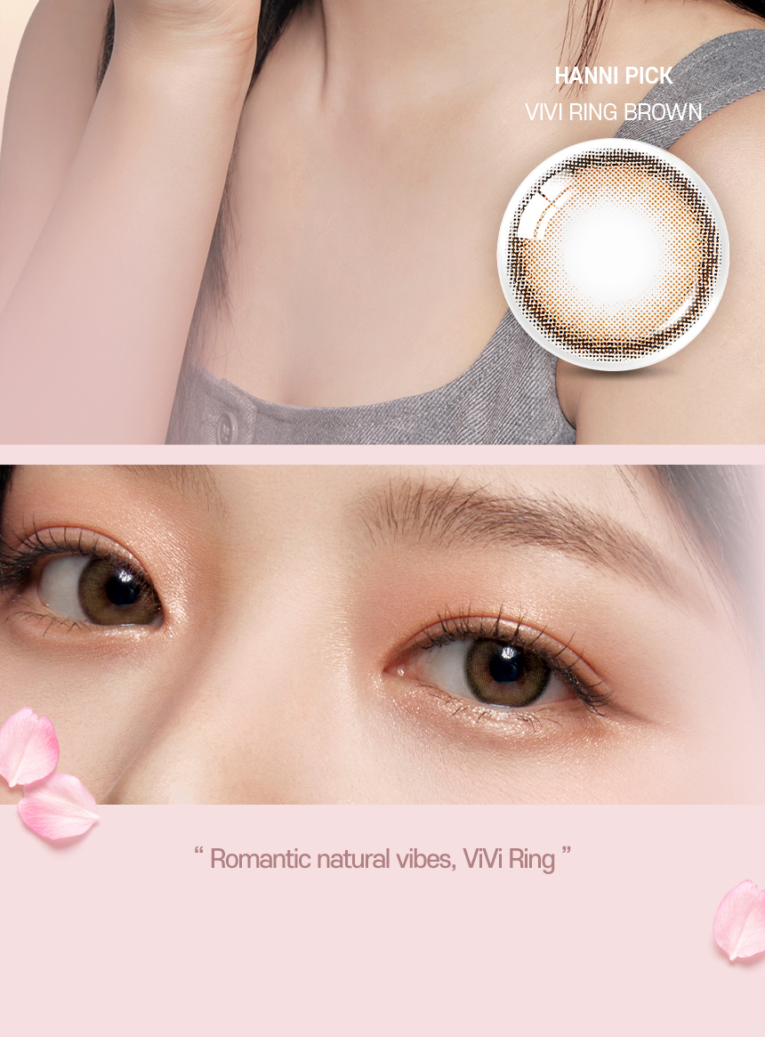 OLENS Official NewJeans Pick ViVi Ring 1Day 4P Brown Contact Lens | Shopee Philippines
