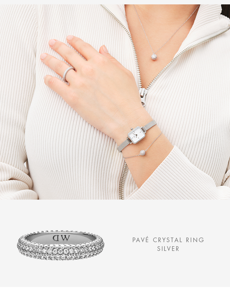 Daniel Wellington Pavé Crystal Ring Rose Gold / Silver / Gold Fashion ...