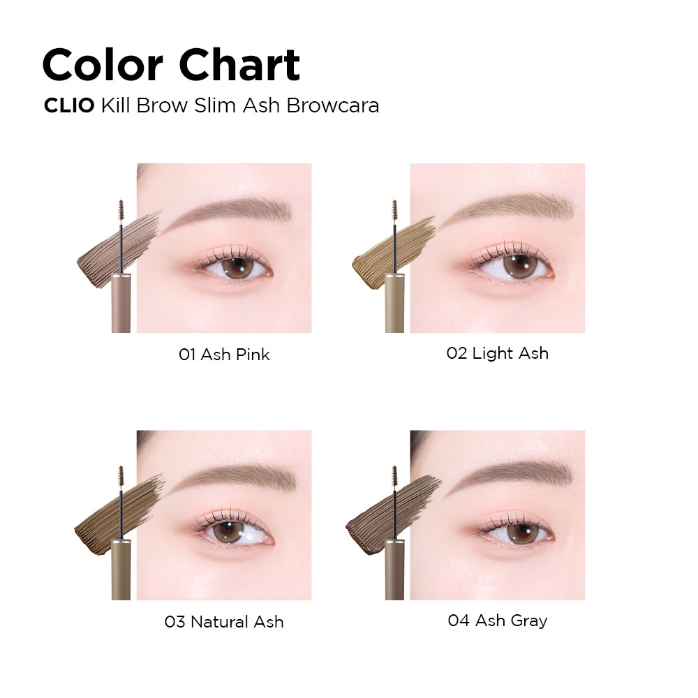[CLIO] NEW Kill Brow Slim Ash Browcara (3g) | Ash coloring, slim brush ...