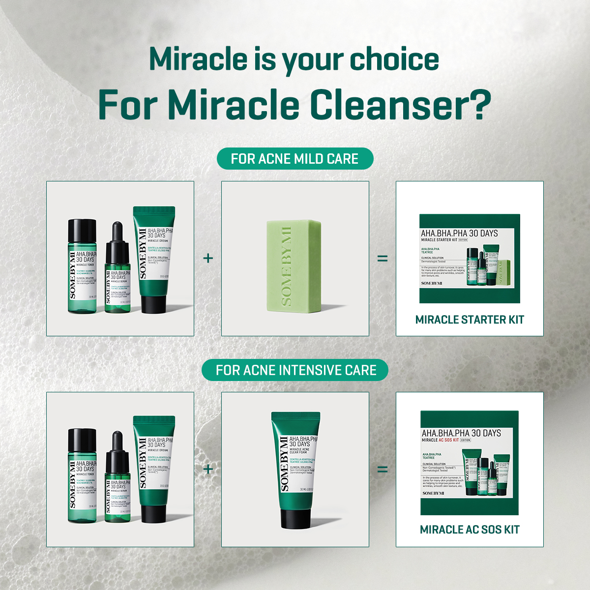 [Anti Acne Kit] SOME BY MI OFFICIAL AHA-BHA-PHA 30Days Miracle ACNE ...