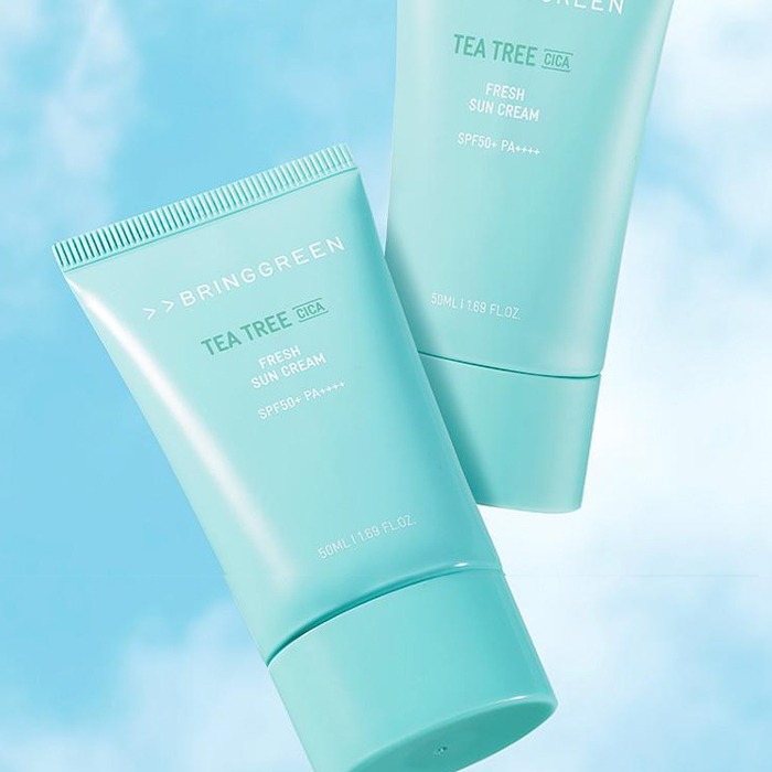 [Bring Green] Tea Tree Cica Fresh Sun Cream SPF50+ PA++++ 50ml | Shopee ...