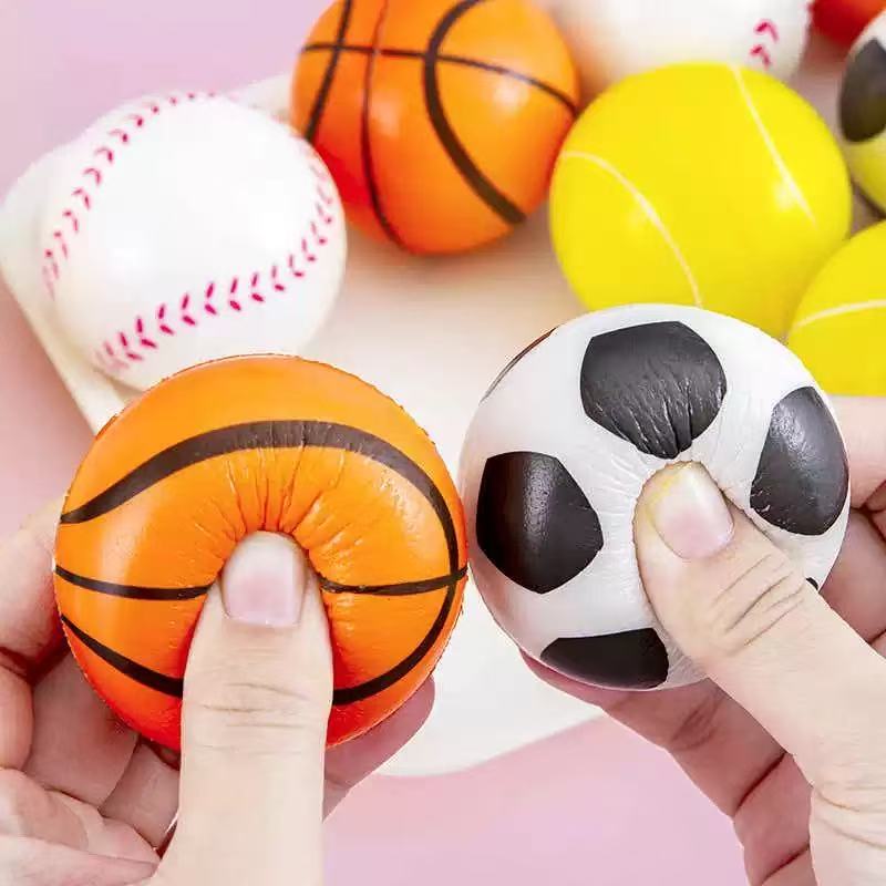 Toddler Soft Foam Sponge Ball Squeeze Ball Basketball Soccer Tennis ...