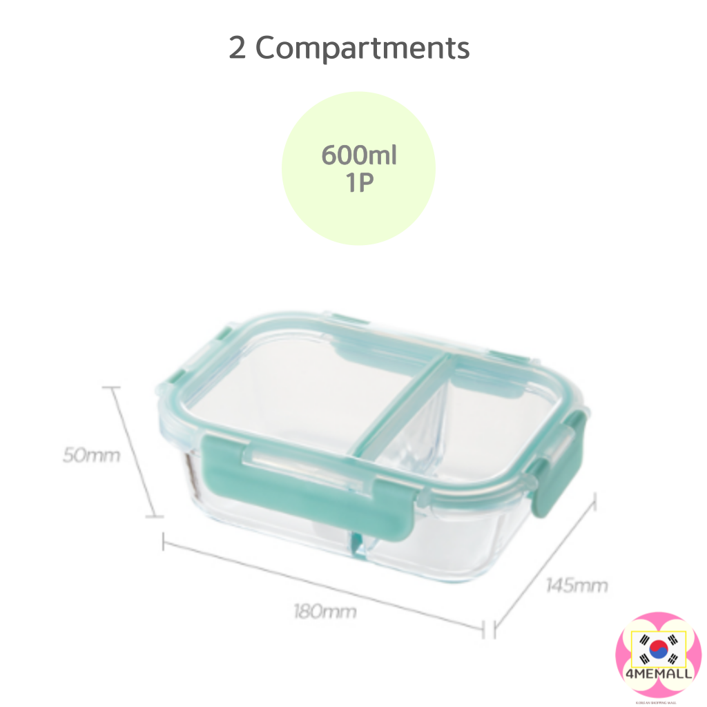 LocknLock Heat-resistant glass 2-compartment/3-compartment/4 ...