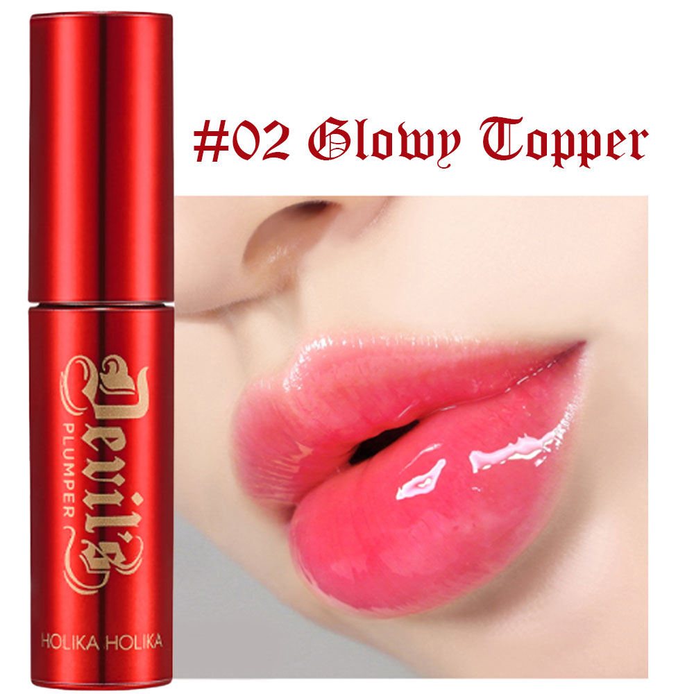 Holika Holika Devil's Plumper Matte Primer Glowy Topper Voluminous Lip Plumping | Shopee Philippines