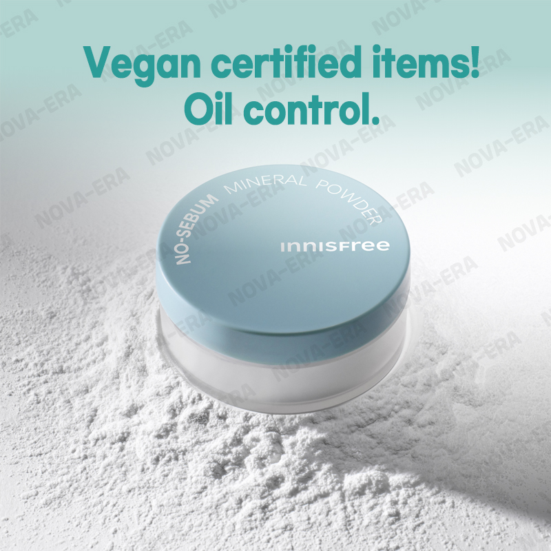 INNISFREE 1+1 No-Sebum Mineral powder 5g / pact 8.5g | Shopee Philippines