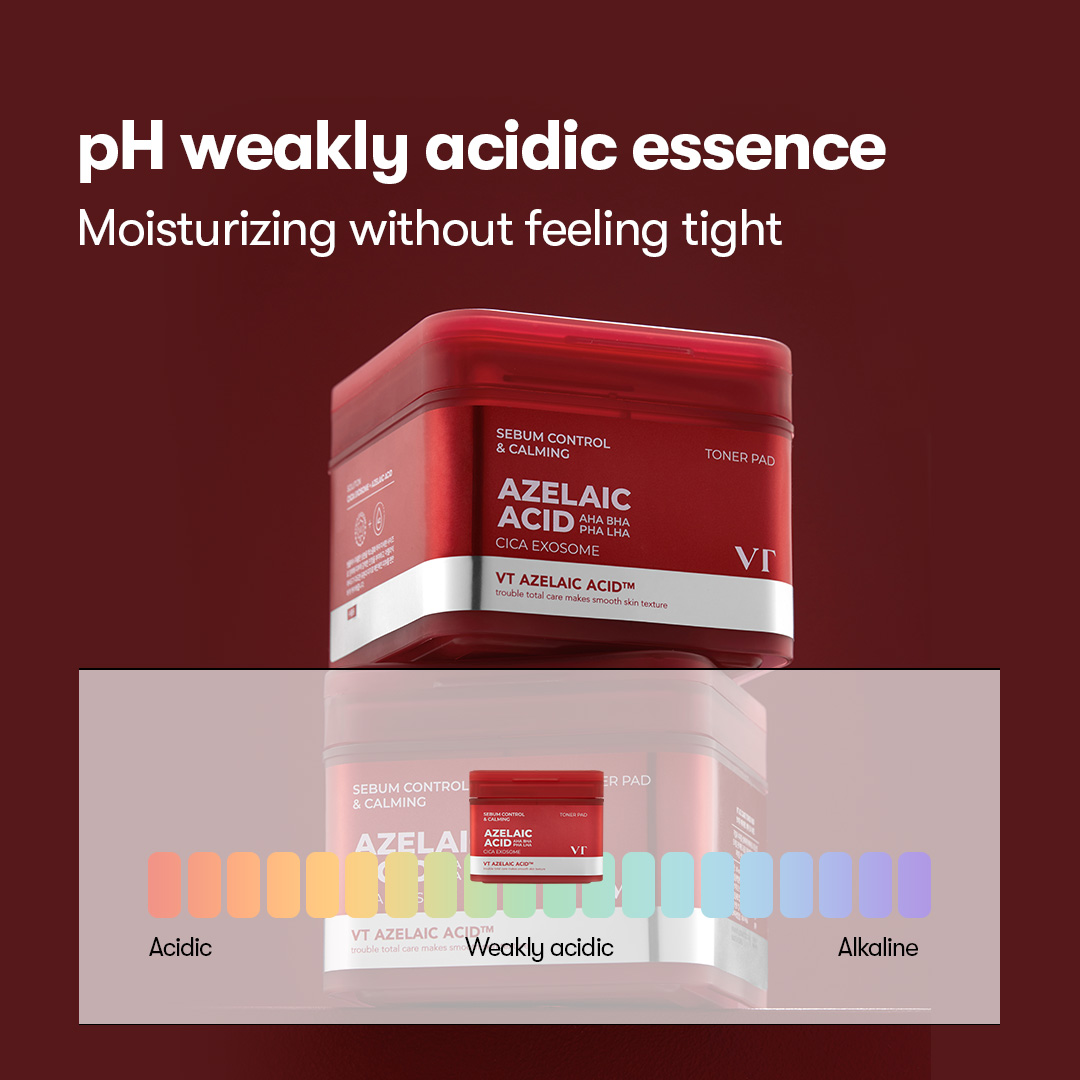 [VT] AZ Care Toner Pad (60EA) Azelaic Acid AHA/BHA/PHA/LHA Pad Exfoliation pH weakly acidic Pad ...