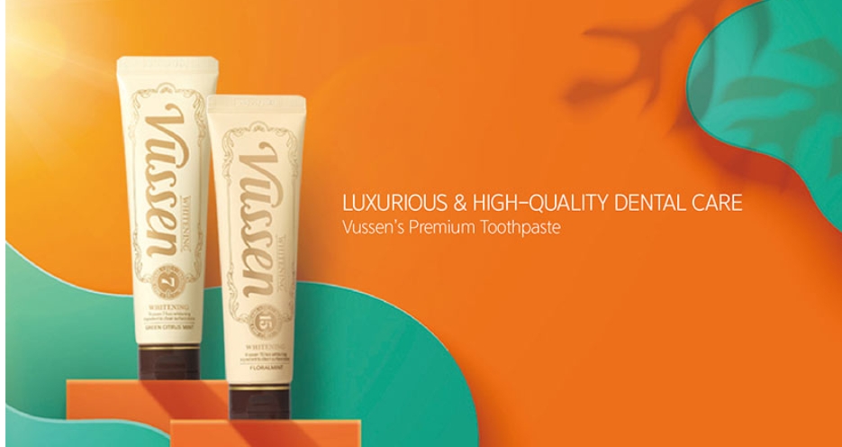 The Vussen 15 Teeth Whitening Toothpaste by Osstem Pharma (Floral Mint Flavor, 80g) | Shopee ...