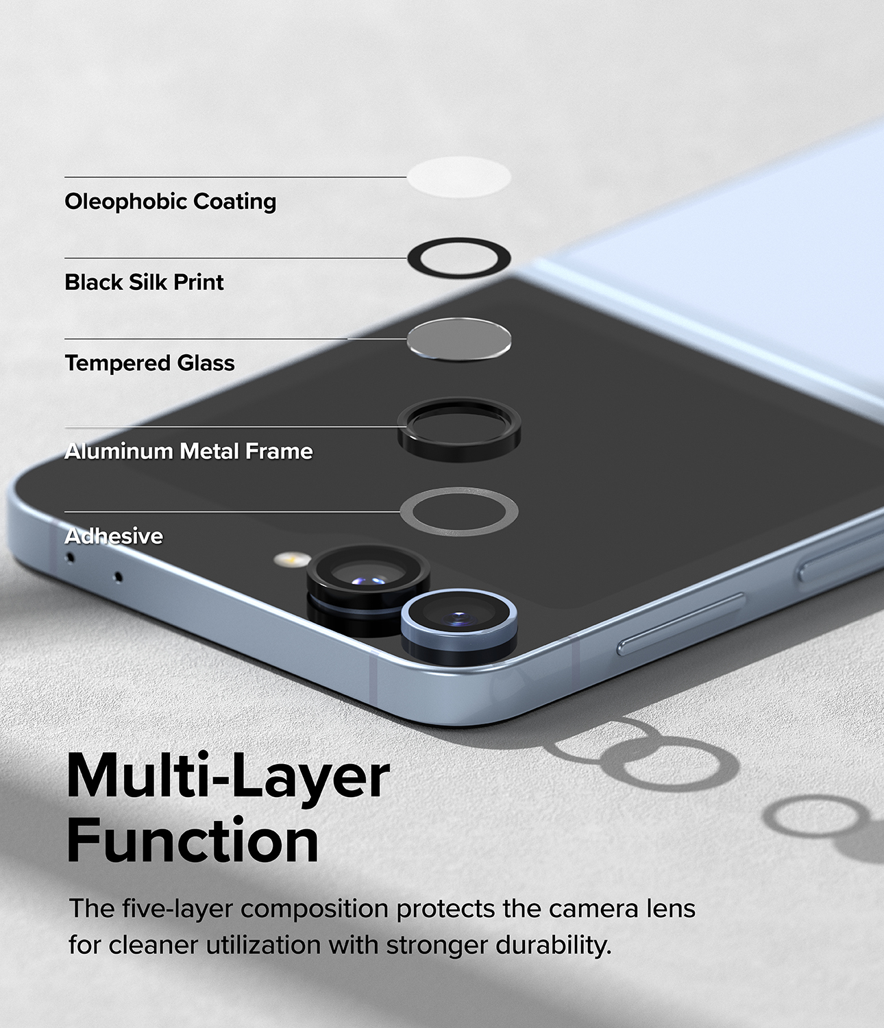 Ringke Camera Lens Frame Glass for Galaxy Z Flip 6 Camera Lens ...