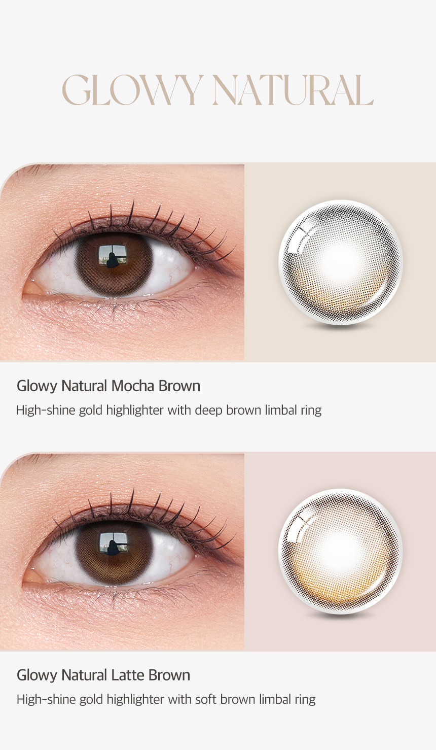 OLENS Official NewJeans Pick Glowy Natural Mocha Brown 1Month 2P ...
