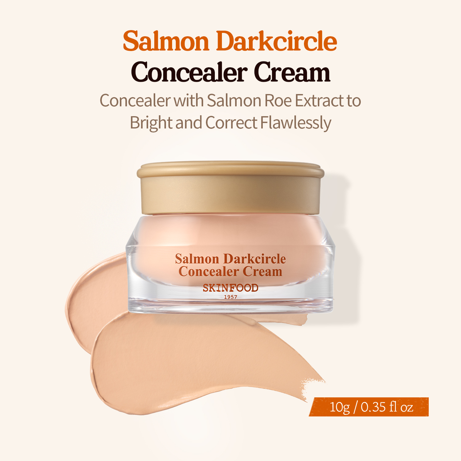[SKINFOOD Official] Salmon Darkcircle Concealer Cream 10ml Blooming ...