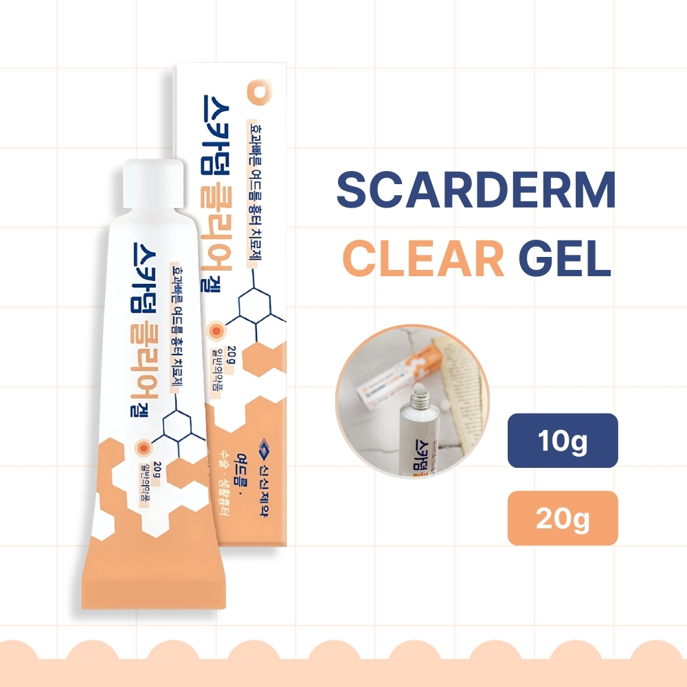 Scarderm Clear Gel 10g/20g, Korea Acne scar care exactly same ...