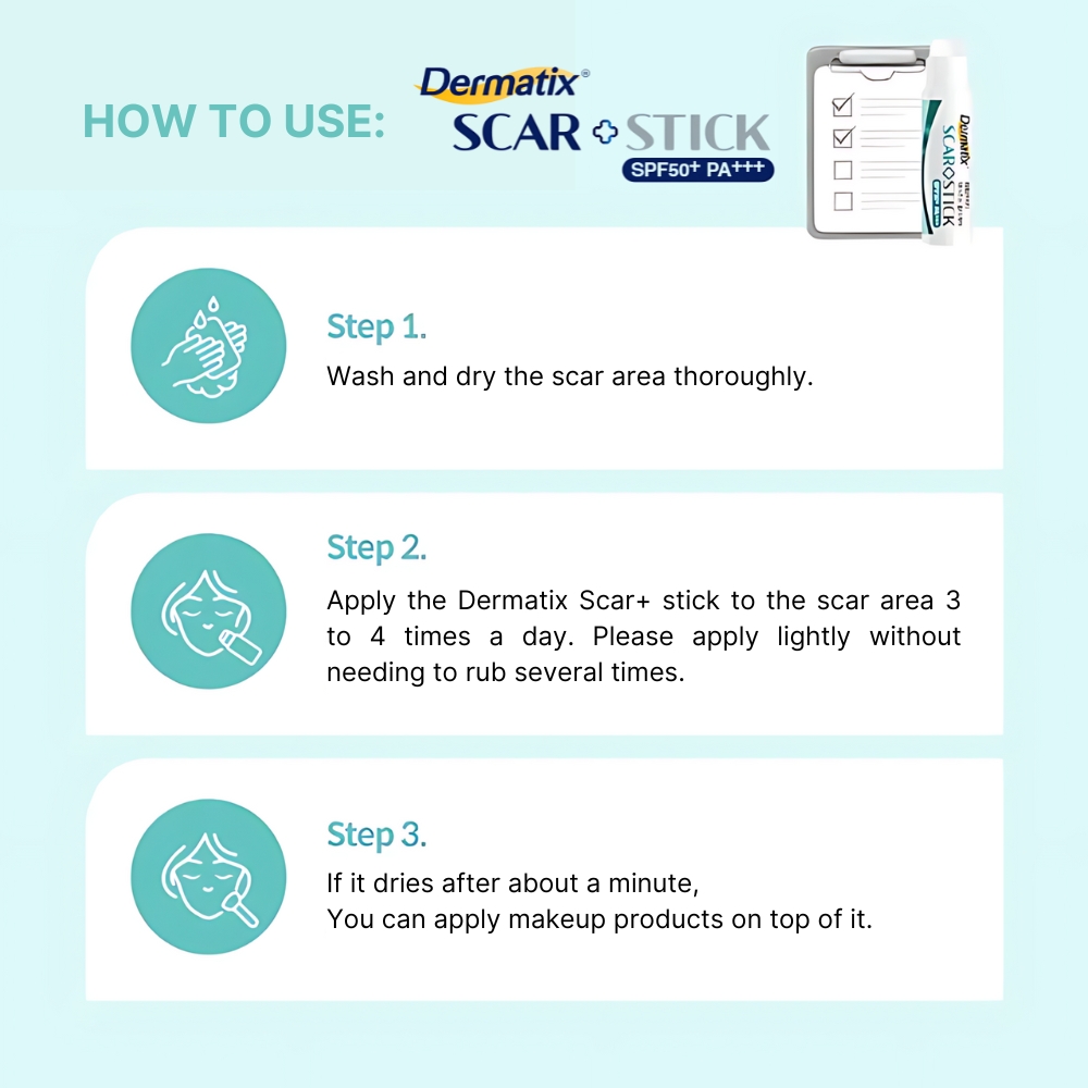 Dermatix Scar+Stick SPF 50+ PA+++ 5g - Sun Protection Scar Treatment ...