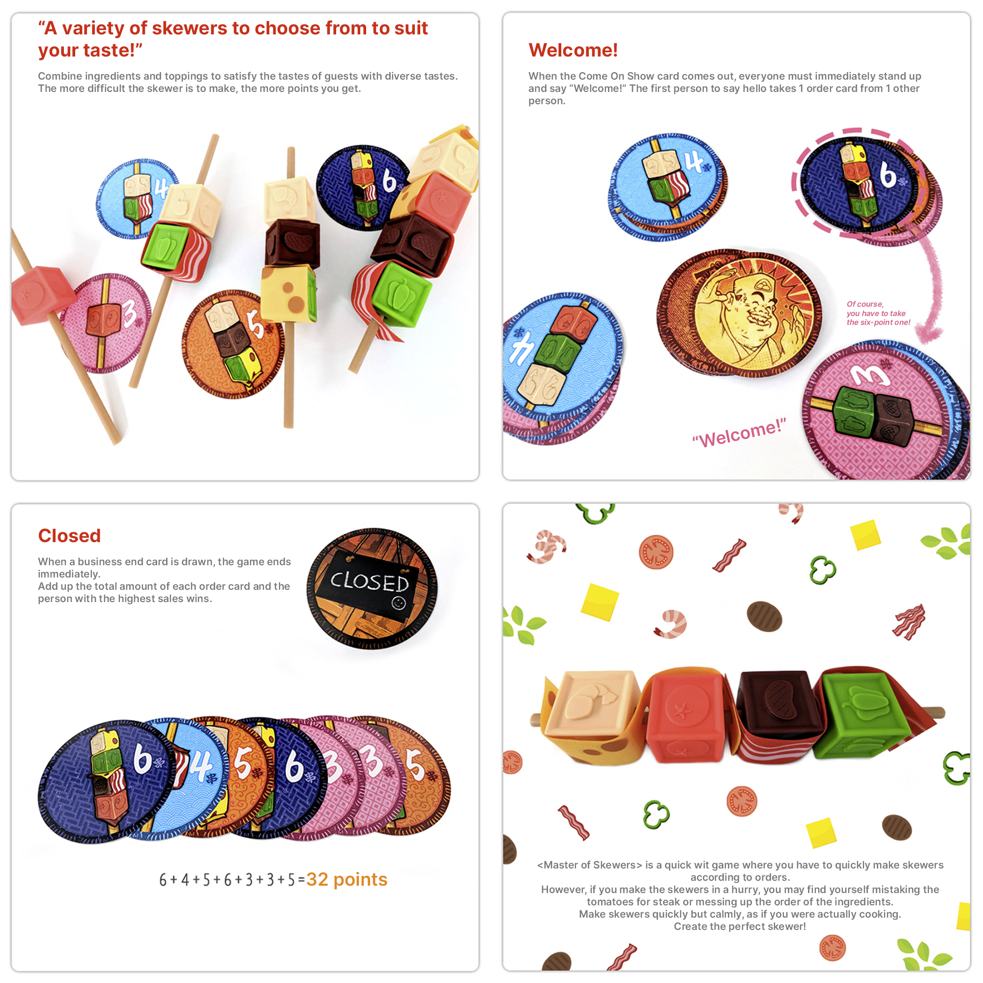 Korean Board Game Master of Skewers | Fun Strategy Game for Family ...