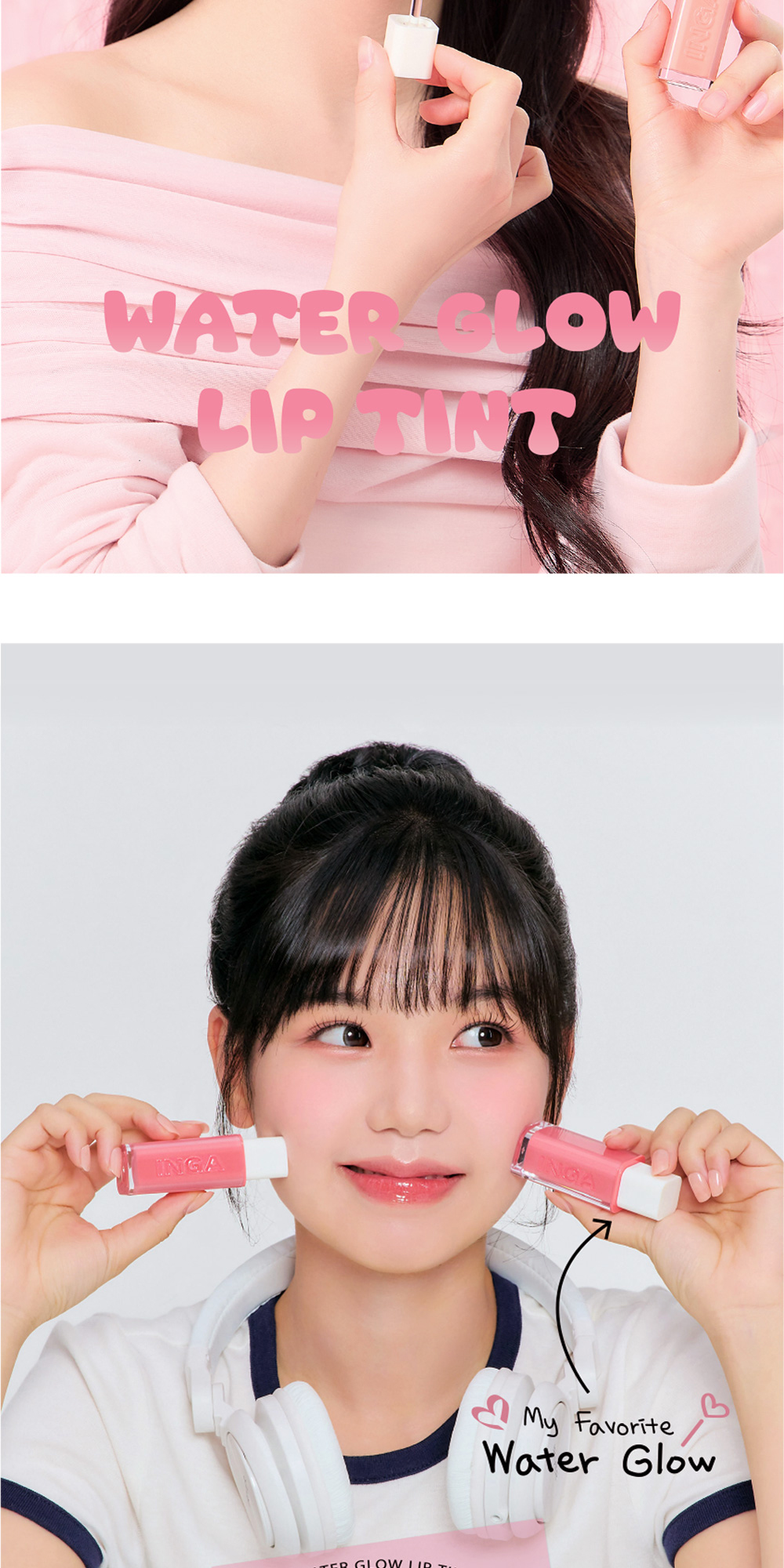 INGA Glassy Water Glow Lip Tint (SNOWY/ GLASSY_13 colors) | Shopee ...