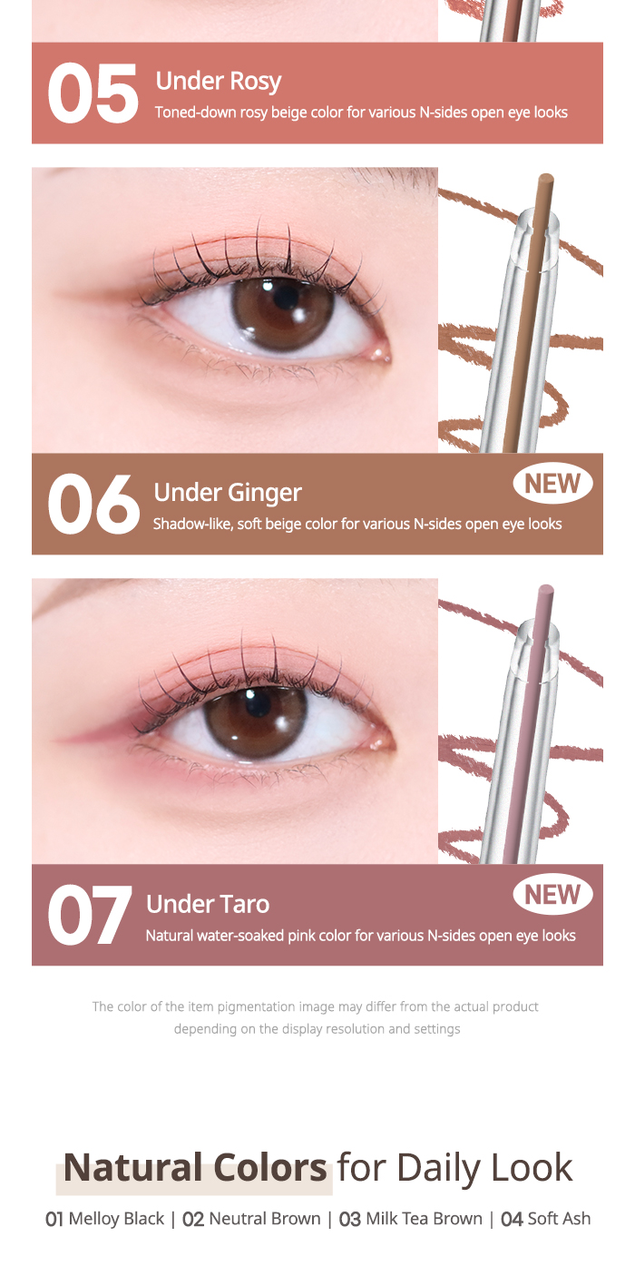 [PERIPERA] NEW COLOR | Speedy Pencil Eyeliner 0.14g (7 Colors) | Shopee ...