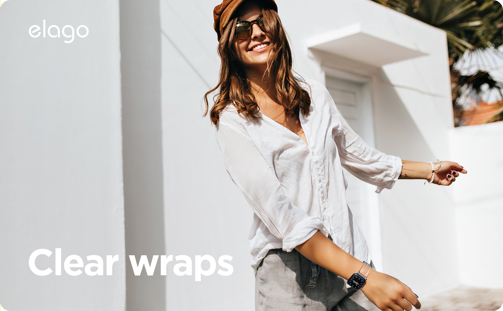 Elago Clear Band Compatible for All Apple Watch Series, Device Not ...