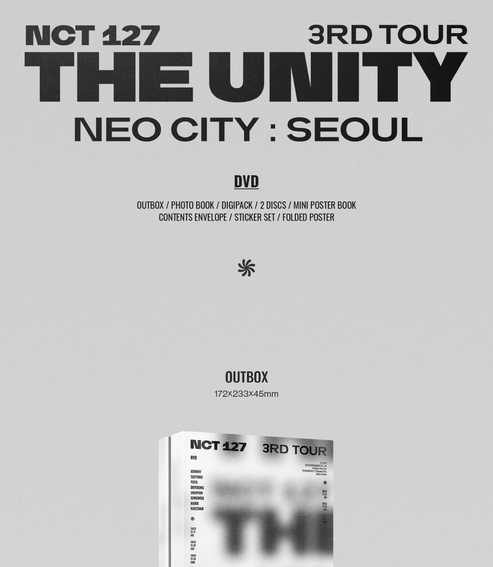 (DVD) NCT127 [NEO CITY : SEOUL - THE UNITY] 3RD TOUR (5th Nov.2024 ...