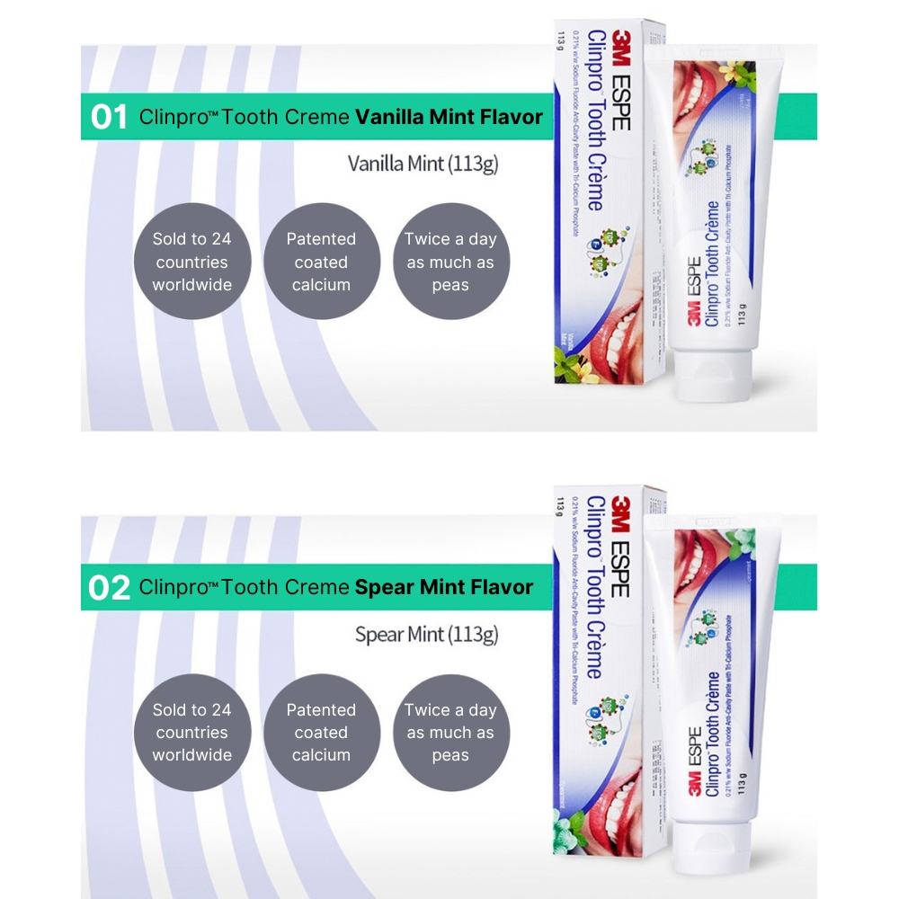 3M Clint Protooth Cream Toothpaste - Dentist Recommended for Oral ...