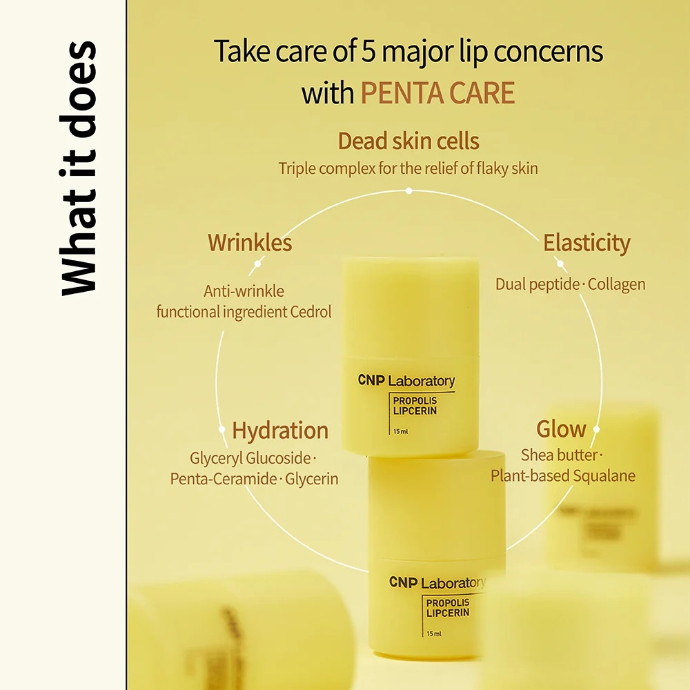 CNP Propolis Lipcerin 15ml | Night Lip Care Balm for Moisturizing Lips ...