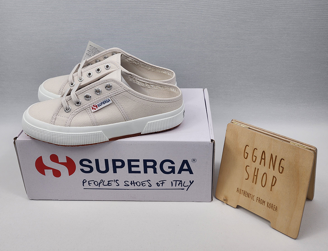 SUPERGA FOR WOMEN SHOES KOREA 2402 Mule Beige S00GJB0G04 SNEAKERS ...