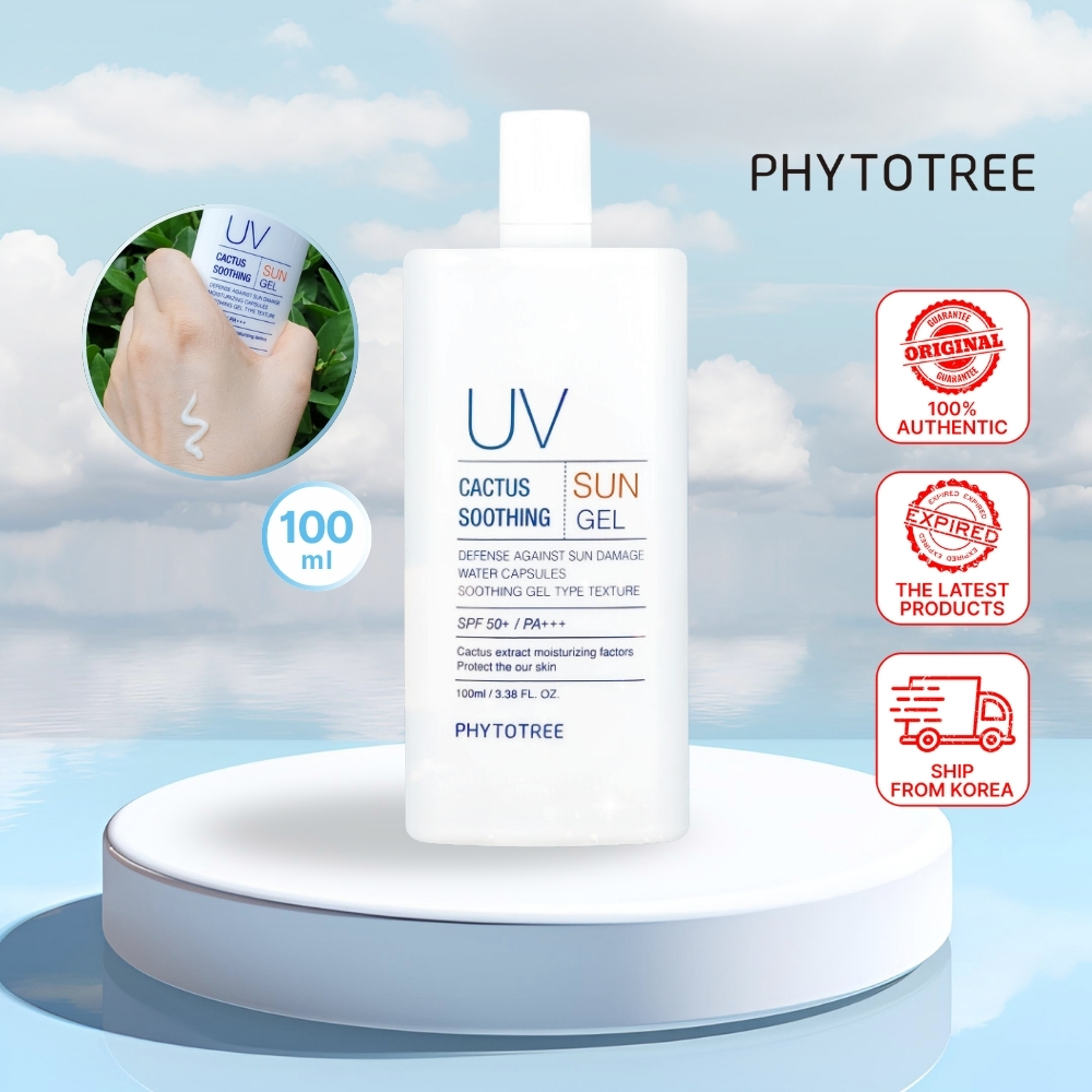 Phytotree UV CACTUS SOOTHING Sun Gel SPF50+ / PA+++ 100ml | Shopee ...
