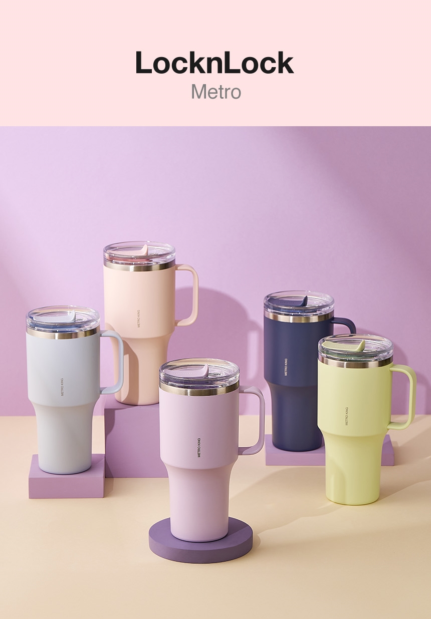 LocknLock New Metro King Tumbler 820ml Dishwasher Safe Thermal Thermos ...
