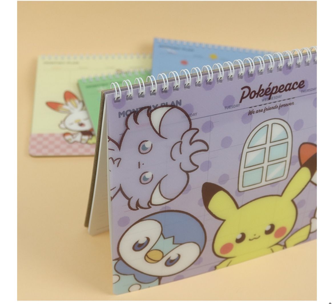 [Pokemon] Pokepeace Undated Weekly / Monthly Planner Scheduler Diary ...